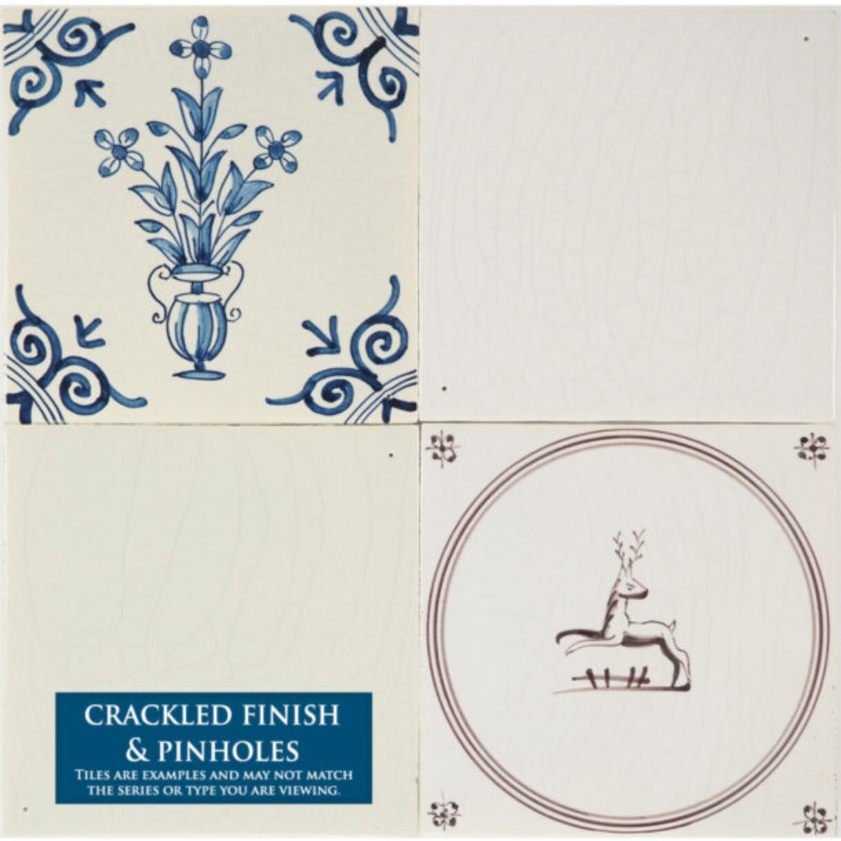 P-4 | Delft Tiles with classic flowers- Classic hand-painted designs
