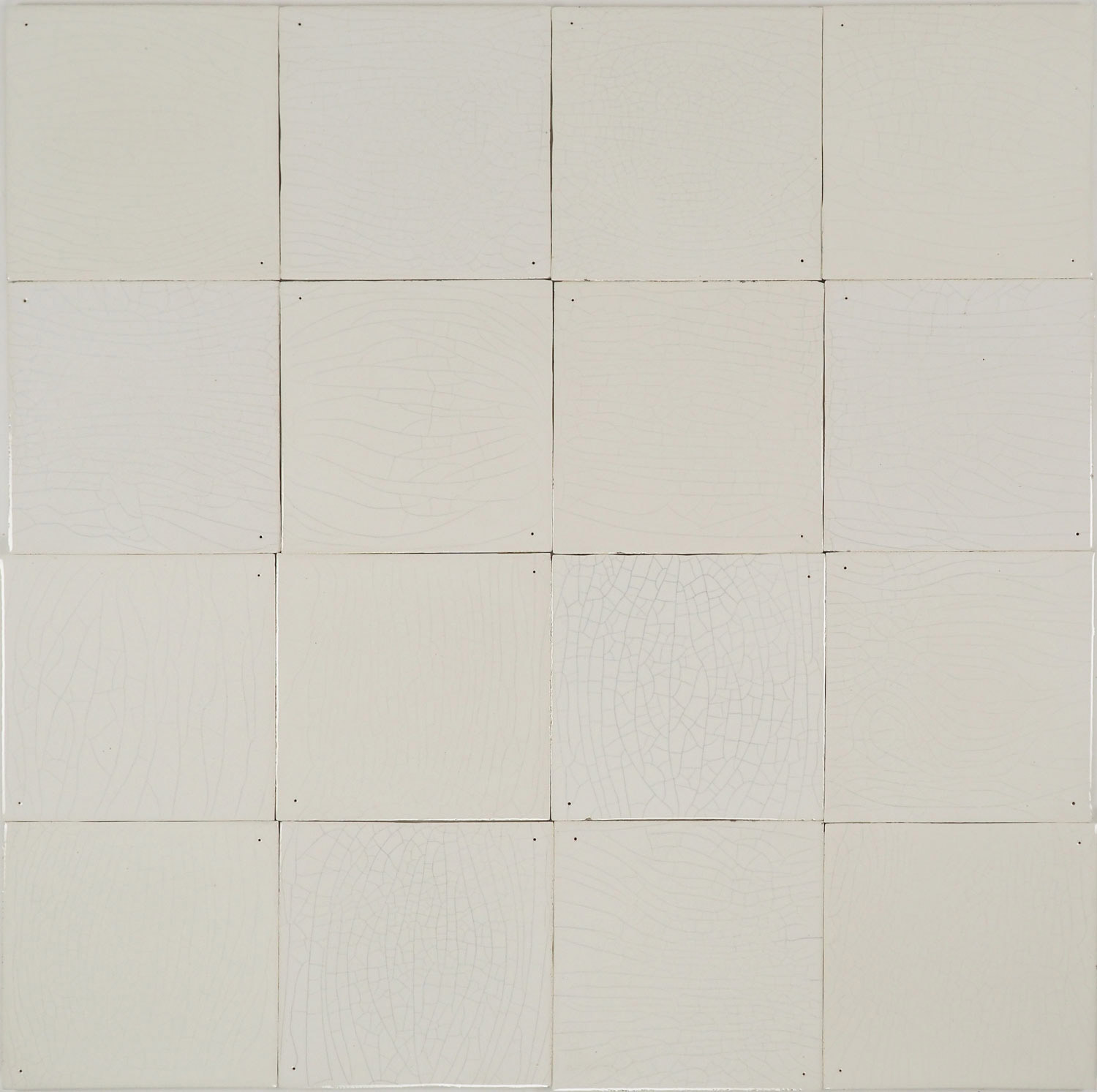 Ivory mix with authentic plain white Delft tiles by Poarte