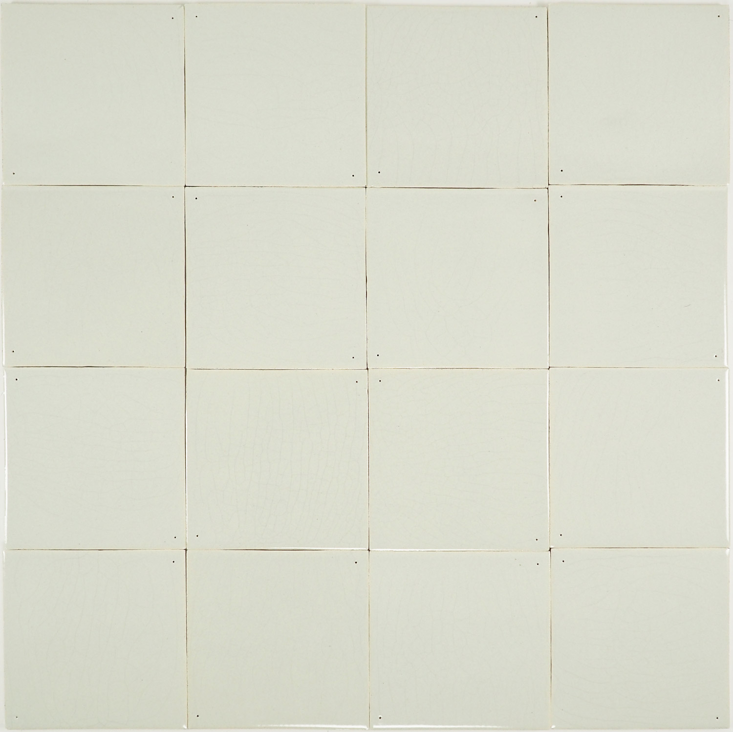 Classic plain white Delft tiles in shade Poarte - H by Poarte